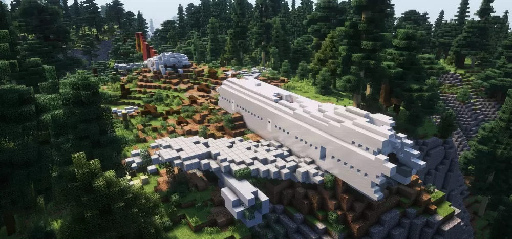 Plane Crash Survival Maps Minecraft Bedrock