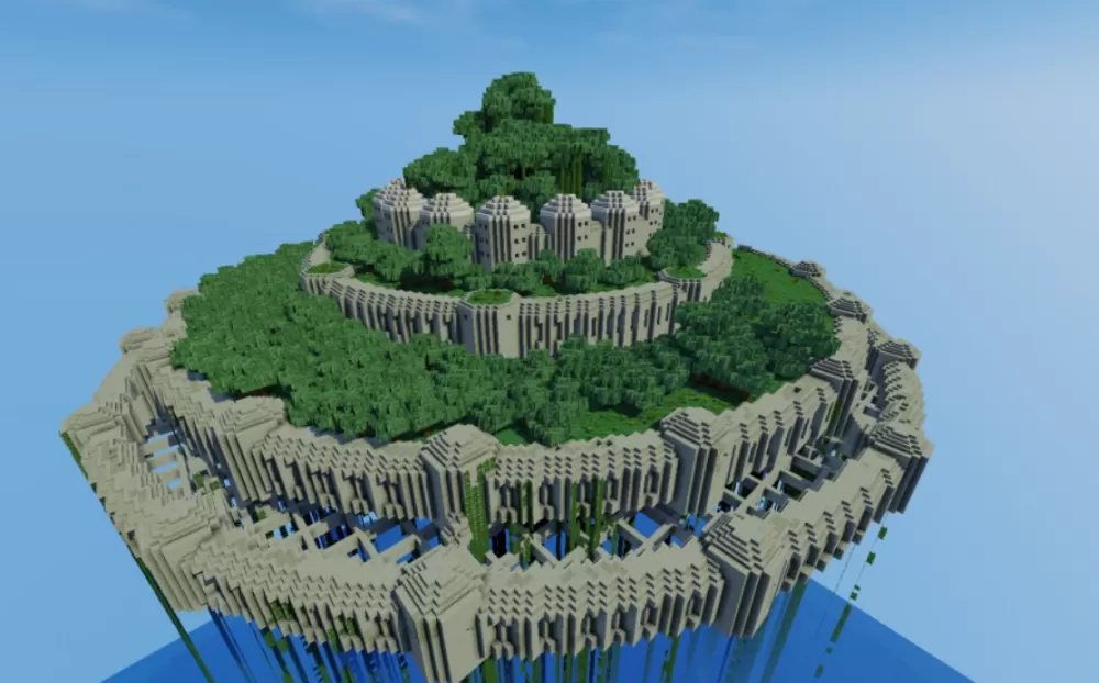 Laputa Castle Minecraft Schematic Laputa Castle Minecraft Schematic