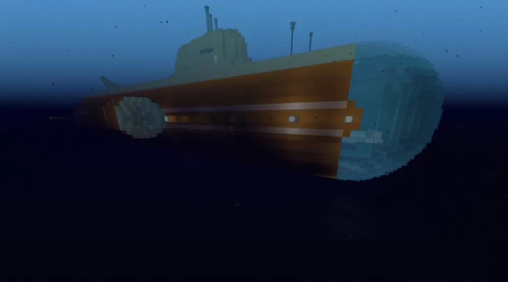 Dome Helm Nuclear Submarine Minecraft schematic